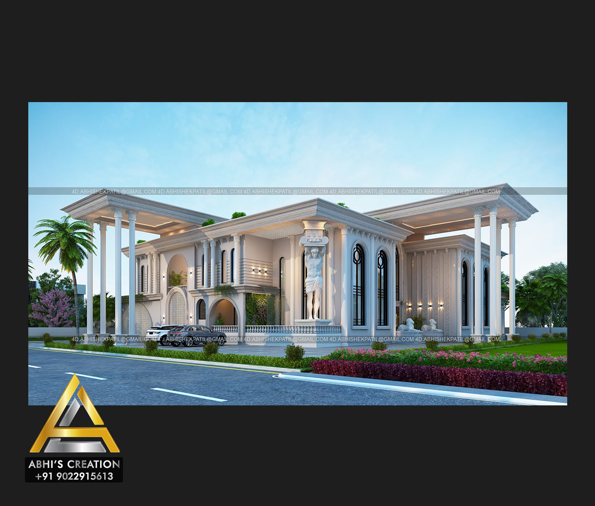 3D Bungalow Rendering | Bungalow Elevation Services